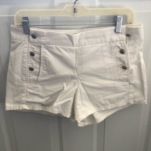 J. Crew | Shorts | J Crew White Nautical Shorts | Poshmark